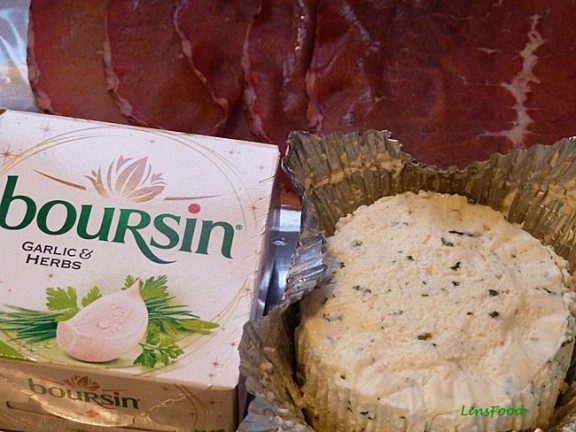 Bresaola Parcels with Boursin and Pickled Jalapeños, Easy Canapés