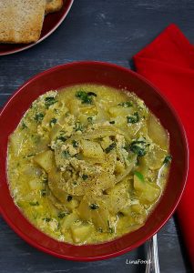 Eshkeneh, Persian Onion Soup with Egg and Fenugreek