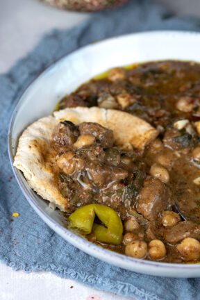Sumakiyyah (Palestinian Sumac Stew, aka Sumaghiyyeh)